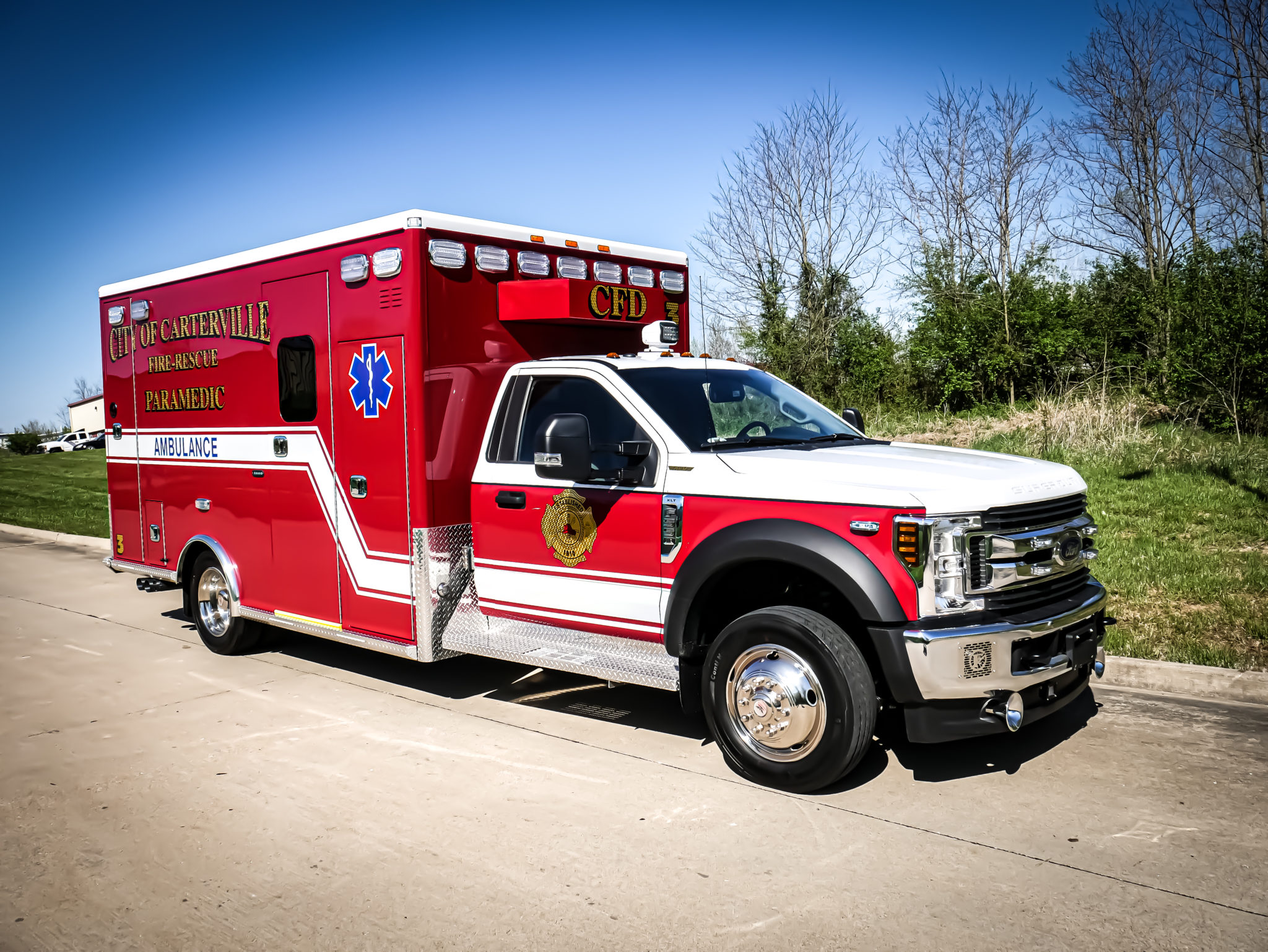 2019 Carterville Fire Department Ford Type I Custom Ambulance ...