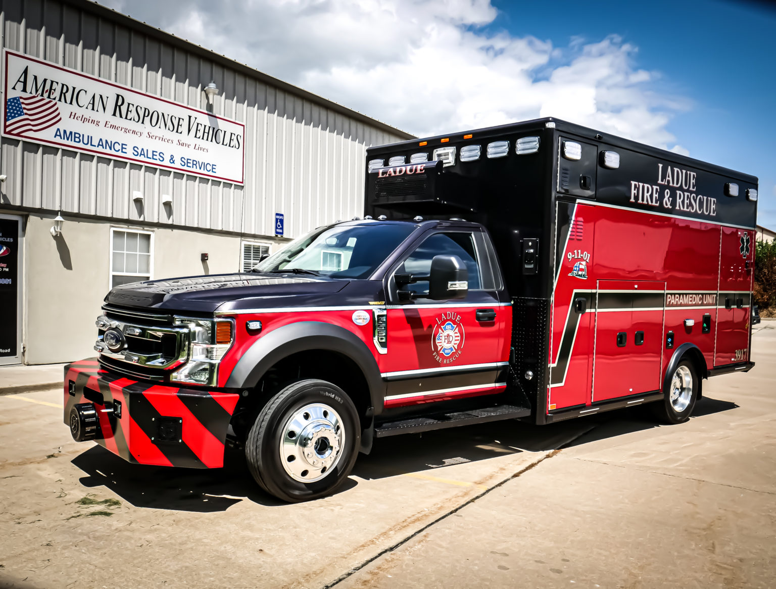 2020 Ladue FPD Type I Custom Ambulance - American Response Vehicles