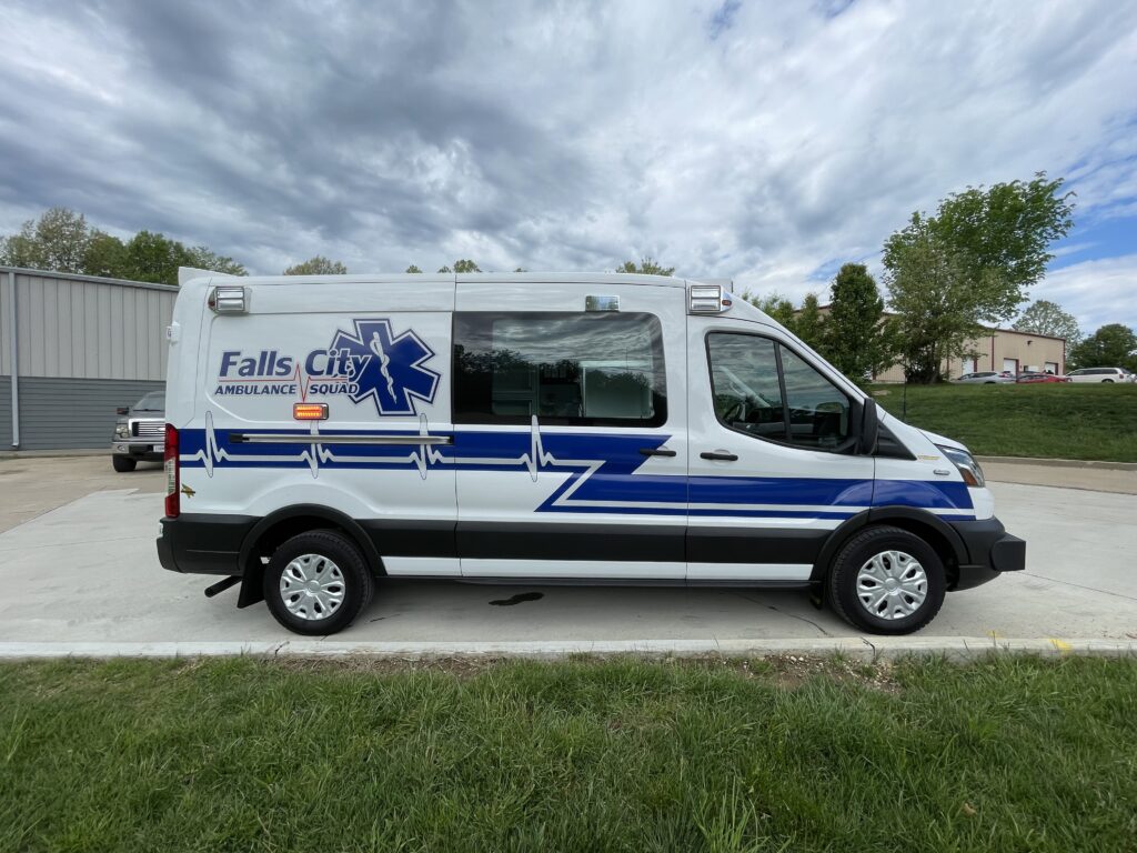 2023 Falls City Volunteer Ambulance Ford Type II AEV Custom Ambulance ...